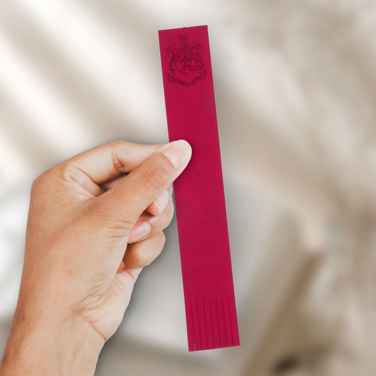 St Thomas' Hospital Crest Maroon Leather Bookmark – Reading Essential ...