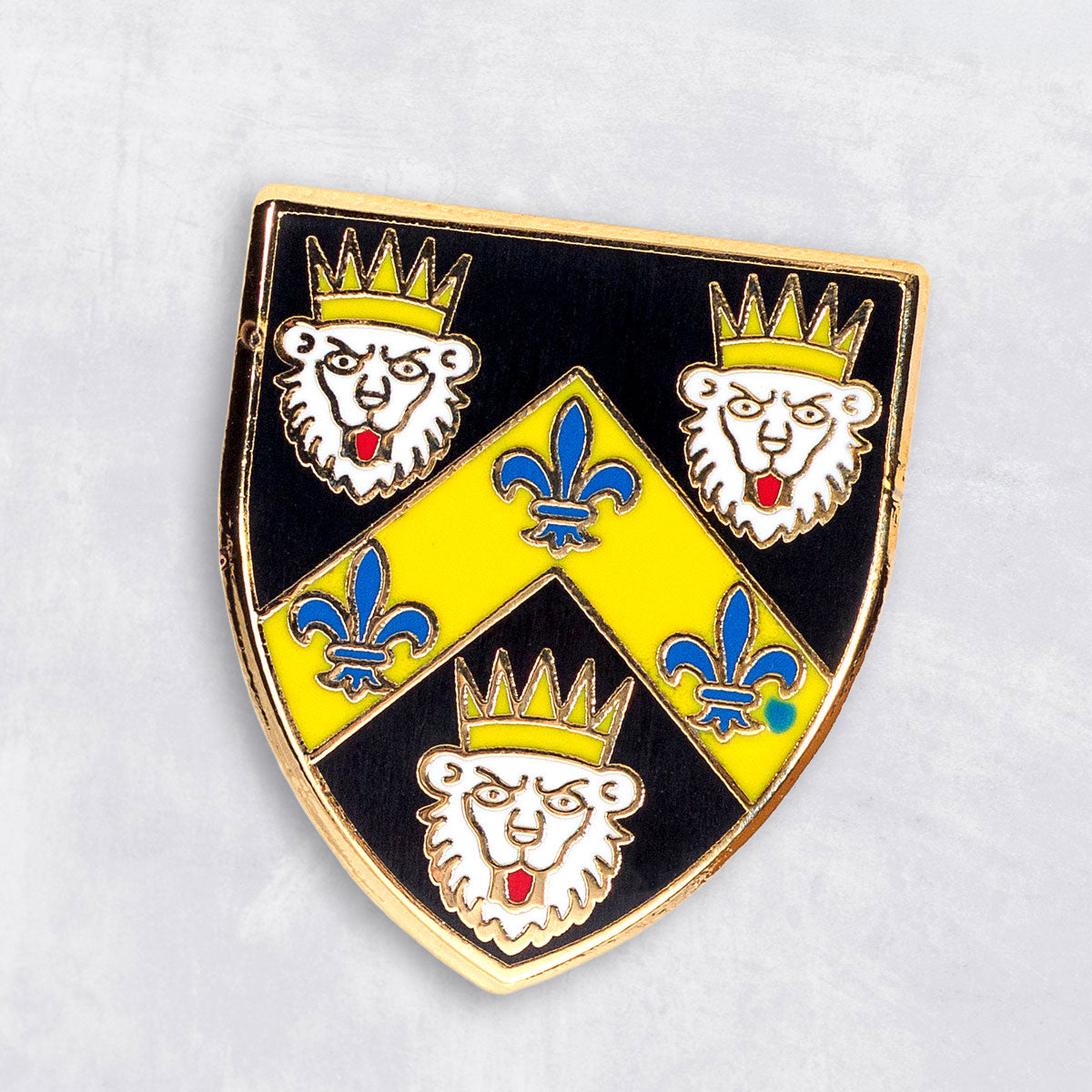 Guy's Hospital Shield Enamelled Lapel Pin Ð Gold-Finish Accessory ...